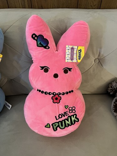 Peeps Pink Emo Bunny Plush 16” LOVE PUNK | eBay