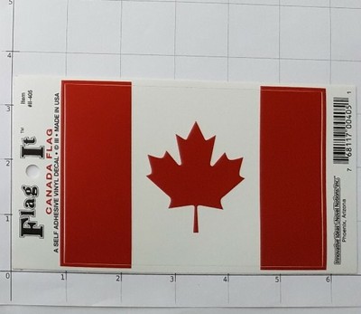 Canada Flag Decal Sticker Auto Canadian Le Drapeau Du Canada Maple Leaf ...