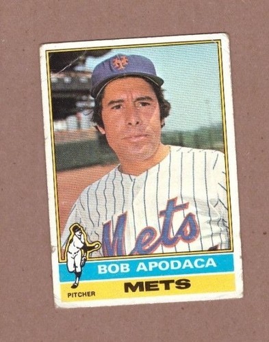 1976 Topps Baseball card #16 Bob Apodaca Mets | eBay