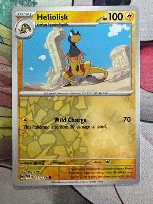 Heliolisk Reverse Holo English Pokemon TCG BKBR496 | eBay