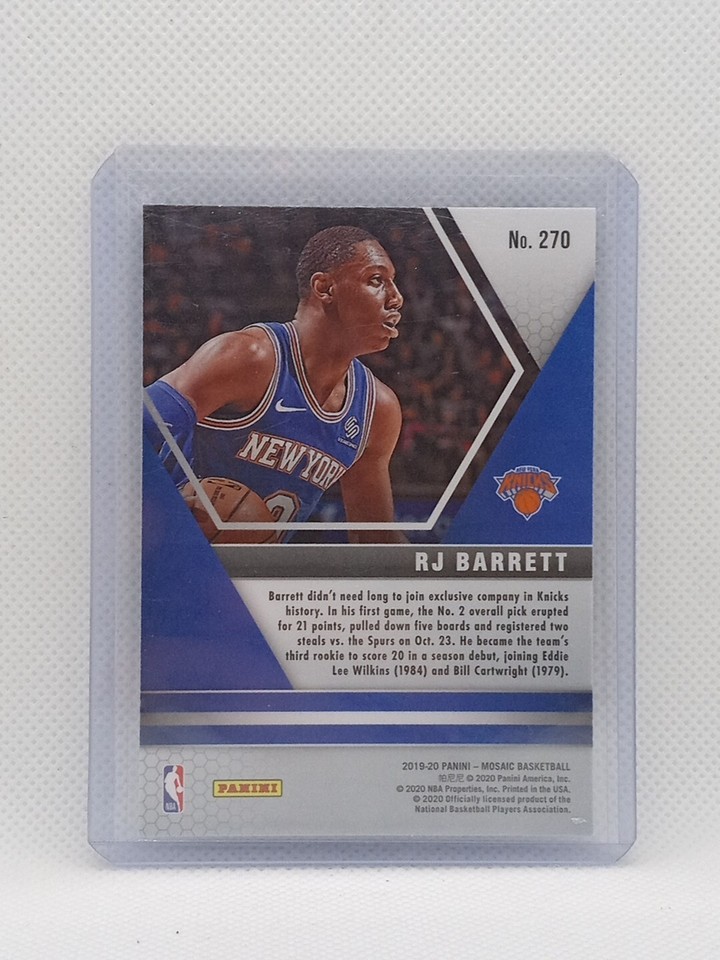 2019-20 Panini Mosaic Rookie NBA Debut RC RJ Barrett Card# 270 | eBay