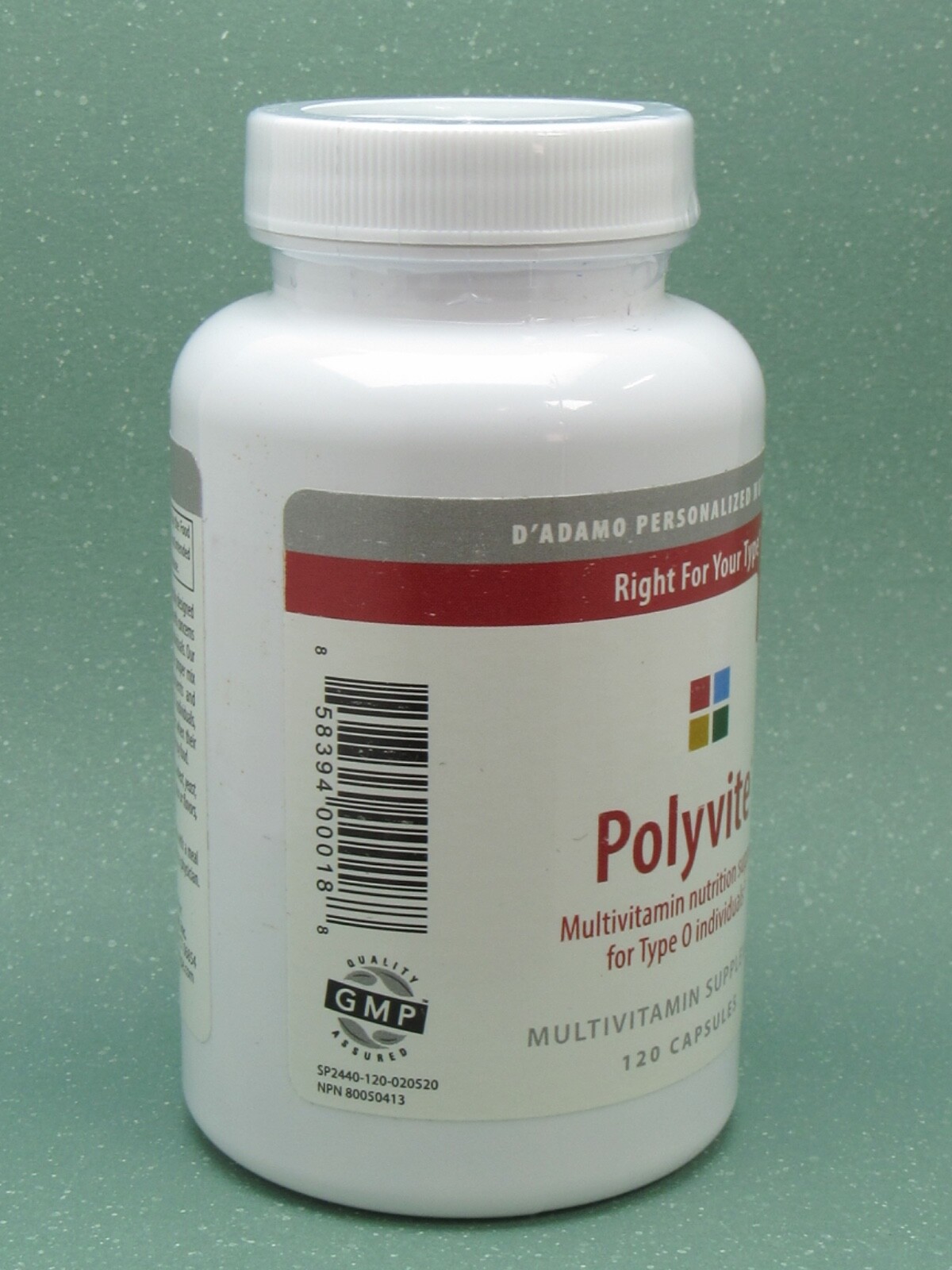 D'Adamo Polyvite, Multivitamin for Blood Type O for sale online | eBay