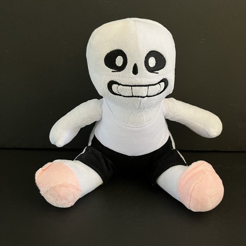 UNDERTALE ANIME SANS PLUSH STUFFED CHARACTER ANIMAL 8" SITTING SKELETON ...