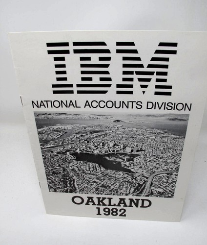 1982 IBM Oakland California National Accounts Division Booklet Names ...