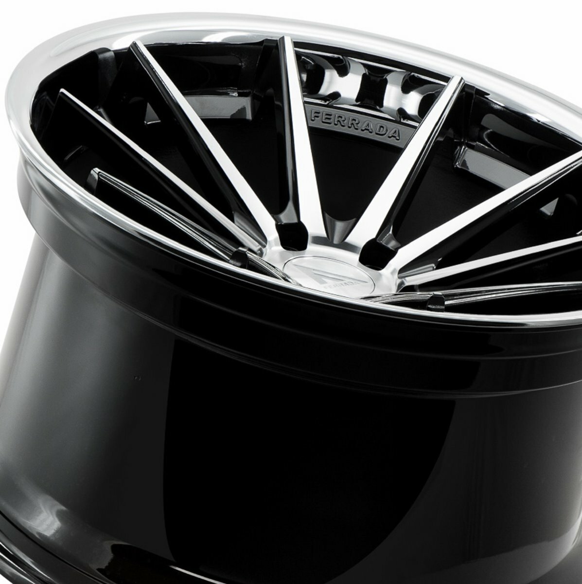 4 New 22" FERRADA FR4 22x10.5 MACHINE BLACK / CHROME LIP CONCAVE WHEELS ...