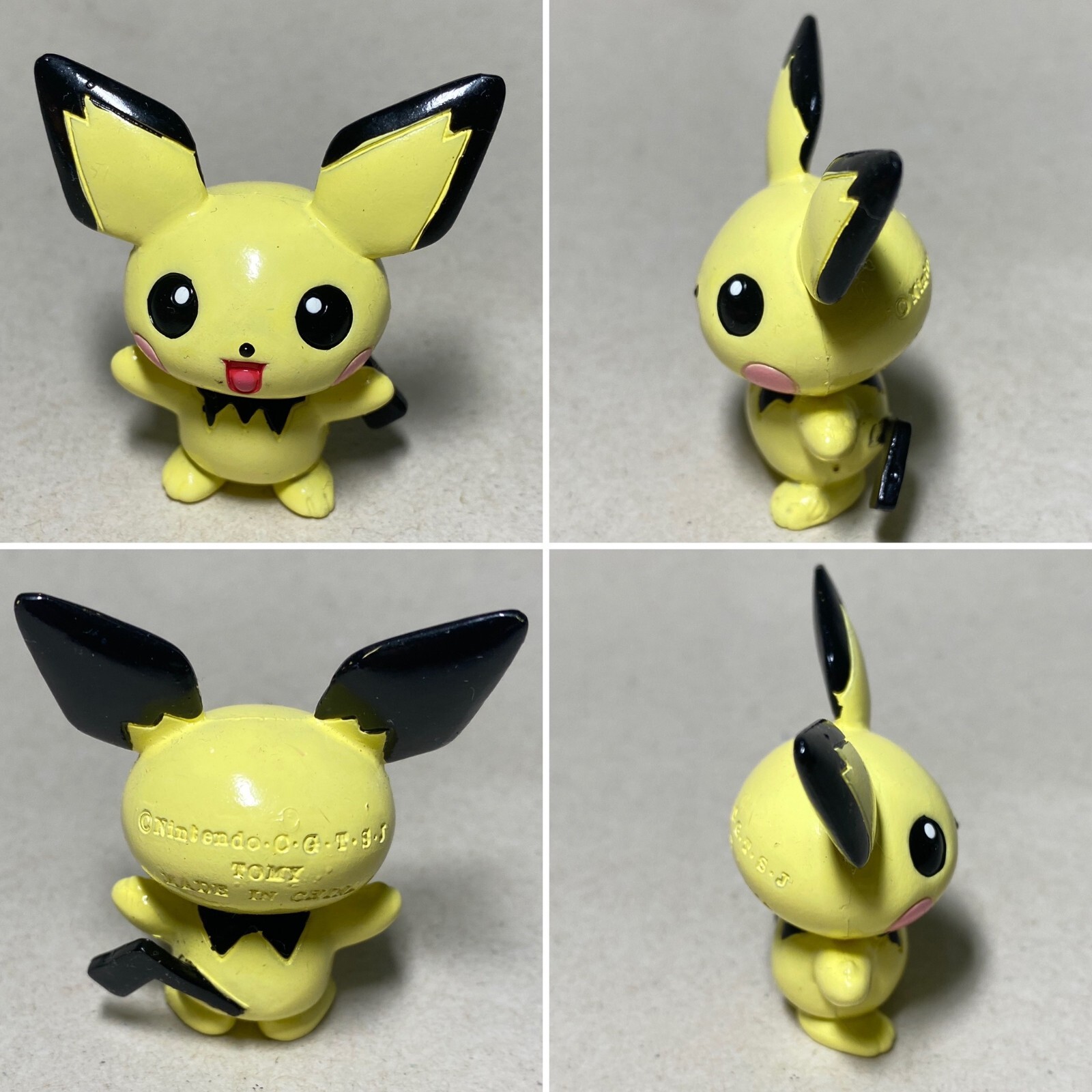 Pichu, Pichu Bros Tufty Hair Pokemon Monster Nintendo Tomy Collection ...