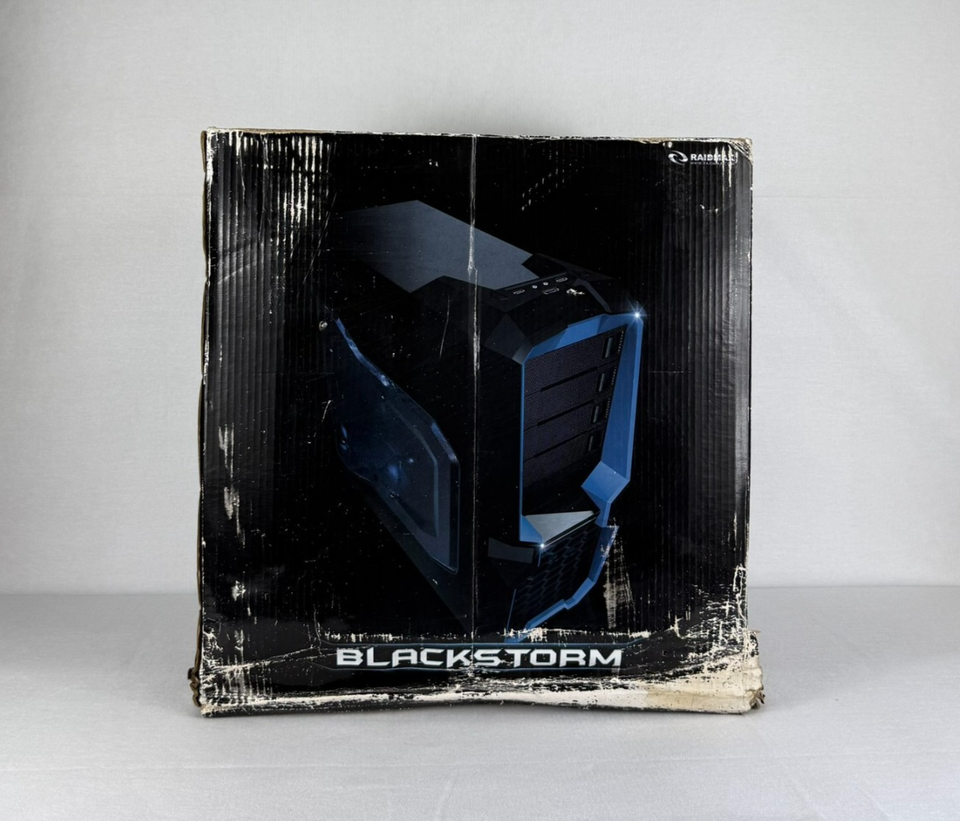 Raidmax Blackstorm ATX Mid Tower PC Case Blue LED New Old Stock Open ...