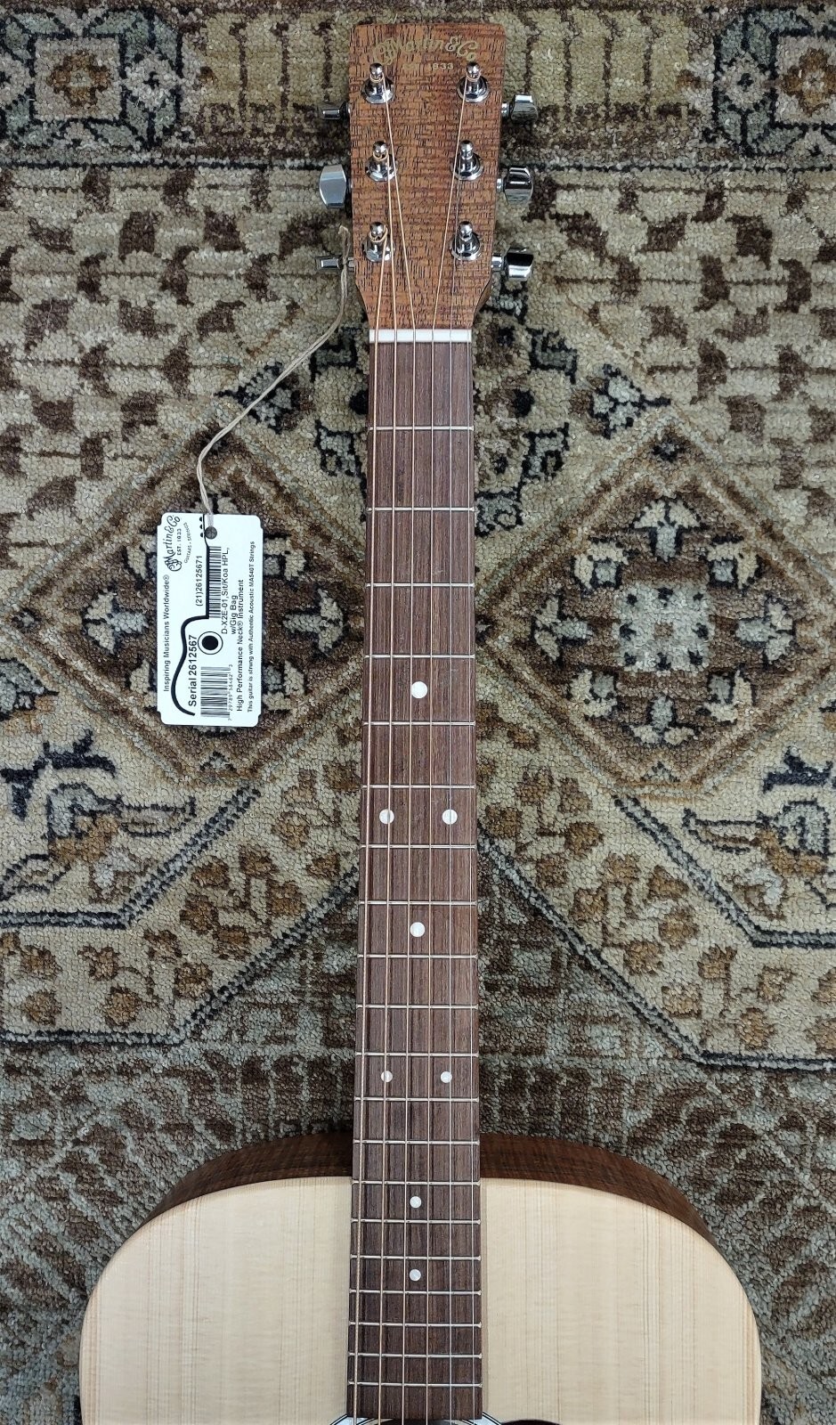 Martin DX2E-01 Dreadnought Acoustic-Electric Guitar w/ Gig Bag, Pro ...