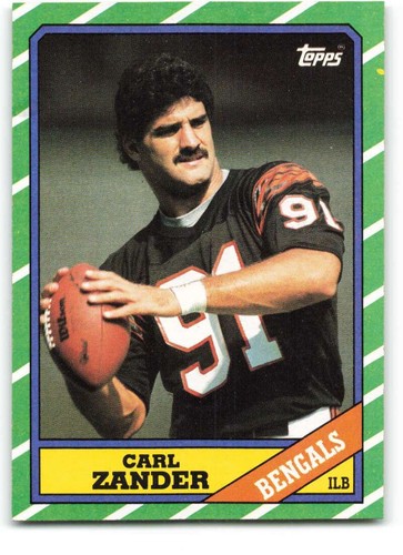 1986 Topps #264 Carl Zander NM++ Bengals ID:314661 | eBay