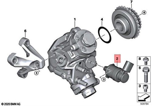 Genuine BMW F10N F11N F15 F20N Fuel Quantity Control Valve OEM ...