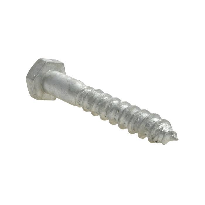 Qty 50 Hex Coach Screw M6 (6mm) x 50mm Galvanised Lag Bolt Gal HDG Galv ...