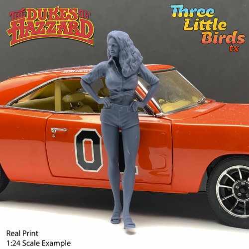 Dukes of Hazzard Daisy Duke Custom Resin Figure Diorama Unpainted ...