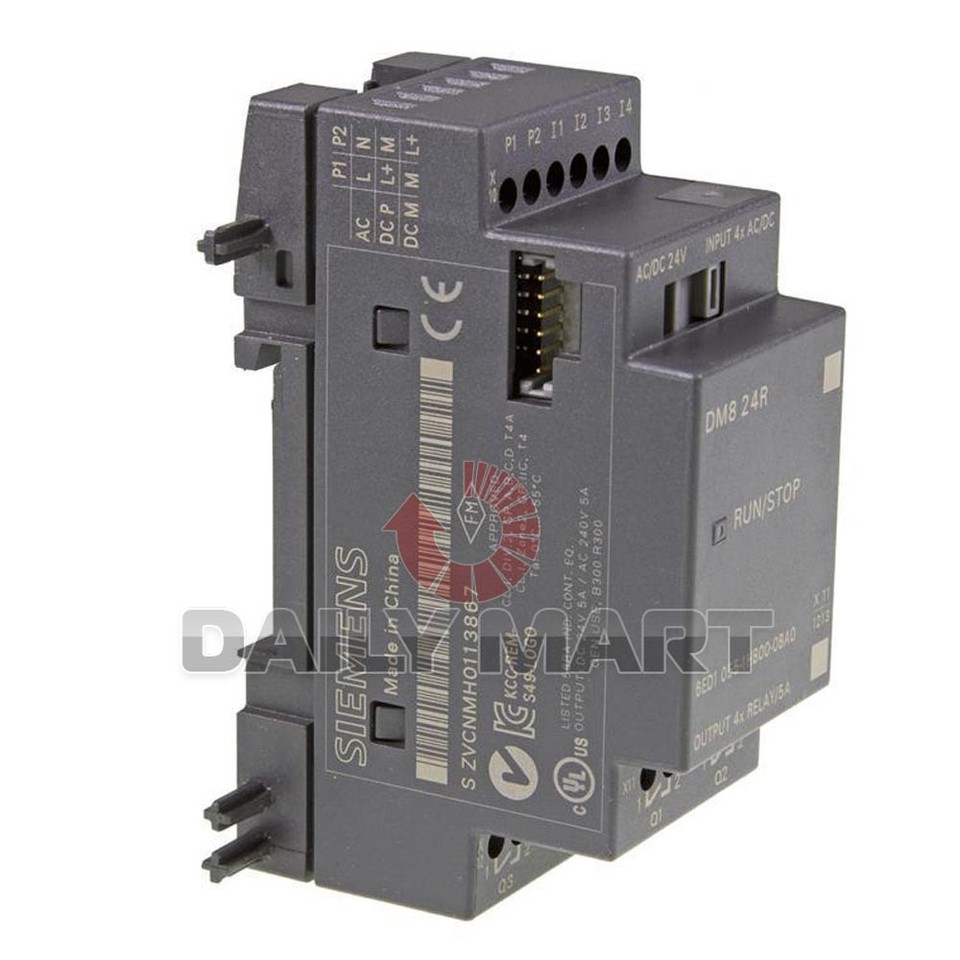 NEW Siemens 6ED1 055-1HB00-0BA0 LOGO! Extension Module DM8 24R 24V 4 I ...