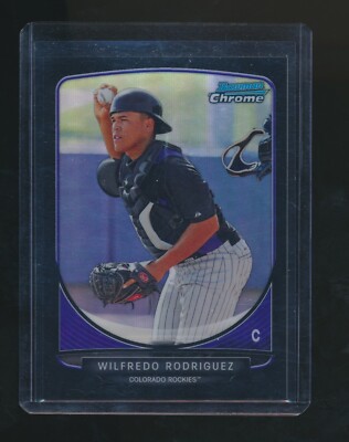 WILFREDO RODRIGUEZ 2013 BOWMAN CHROME BLACK REFRACTOR PARALLEL 45/99 | eBay