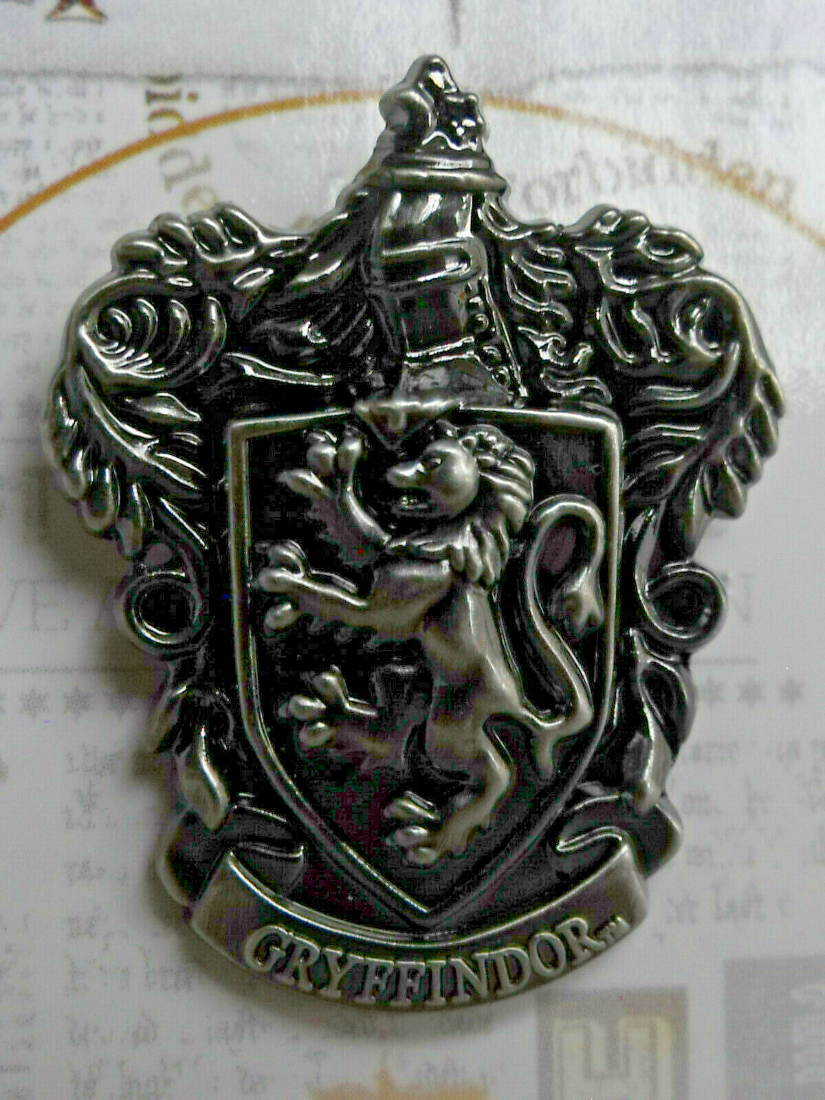 Harry Potter Wizarding World Gryffindor Crest Pin NOC Monogram Pewter ...