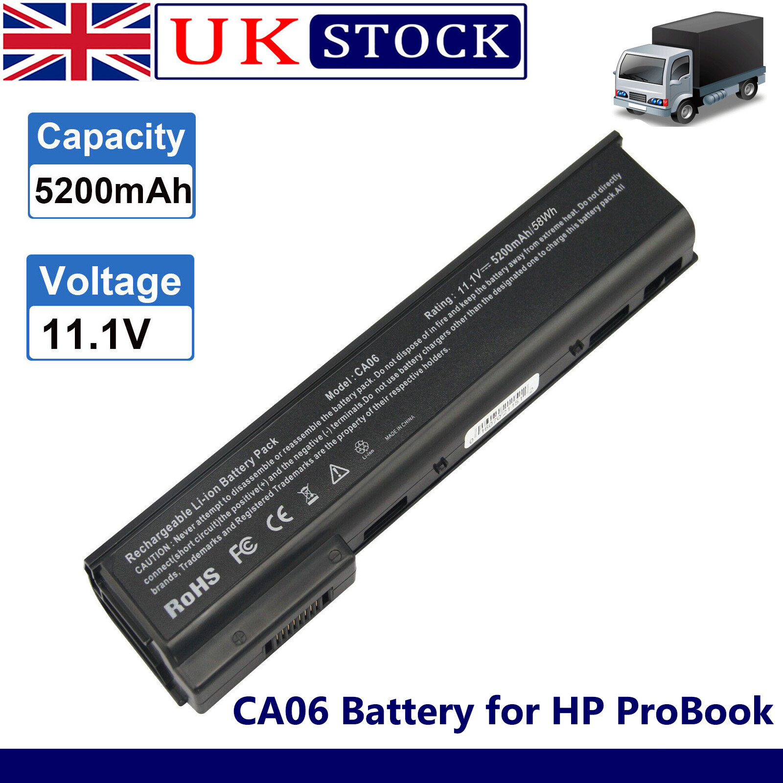 6 Cells CA06 Battery For HP ProBook 640 645 650 655 G0 G1 CA06XL 718756 ...