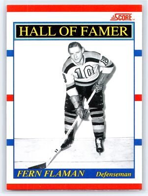 1990 Score Canadian #357 Fern Flaman Hockey Boston Bruins | eBay