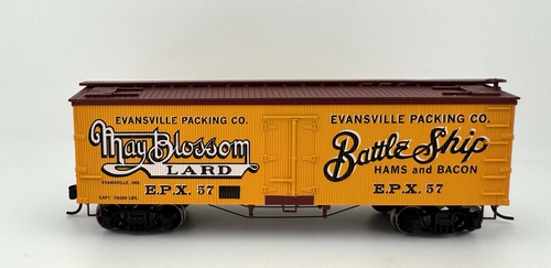 Roundhouse 84112 HO Scale Evansville Packing 36' Wood Reefer Road #57 ...