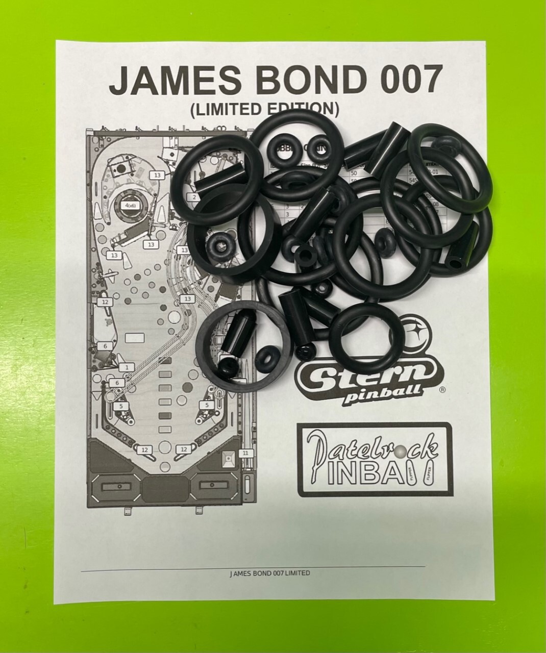 Stern James Bond 007 60th Anniversary Pinball Rubber Ring Kit | eBay