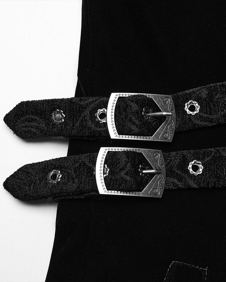 Punk Rave Womens Avant Gothic Asymmetric Velvet Coat | eBay