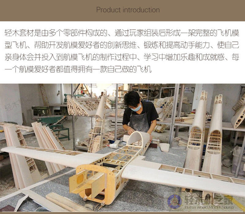 Sunbird Glider RC Model Airplane Balsa Wood Fixed Wing DIY KIT Wingspan ...