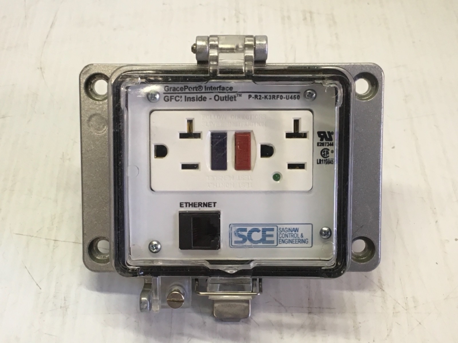 GracePort Interface GFCI Inside Outlet Ethernet Port P-R2-K3RF0-U450 ...