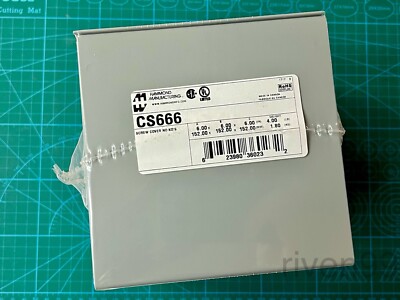 Hammond 6 x 6 x 6" Steel Type 1 Junction/Pull/Switch Box, 16ga, IP20 ...