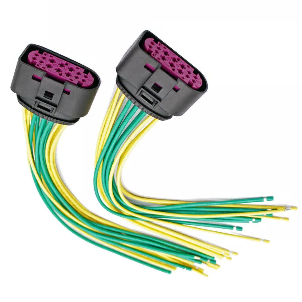 2x Headlight Connector Pigtail Xenon HID For 13-18 Dodge Ram 1500 2500 ...