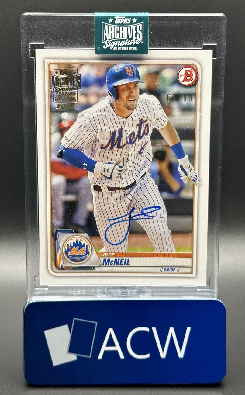 Jeff McNeil - 2024 Topps Archives Active Player AUTO /99 - Mets E98 | eBay