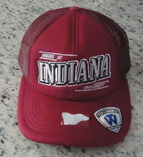 Indiana Hoosiers IU NCAA Top Of The World Room N Board Mesh Snapback ...