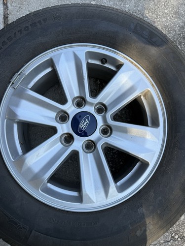 15-20 FORD F150 6 SPOKE ALLOY WHEEL 17” OEM FL34 1007 AA SILVER 2015 ...