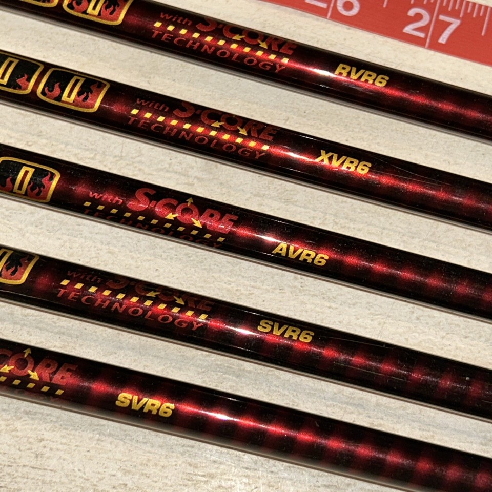 ALDILA VOODOO XVR6 (1) SVR6 (2) AVR6 (1) SHAFTS WITH NIKE GRIPS Lot Of ...