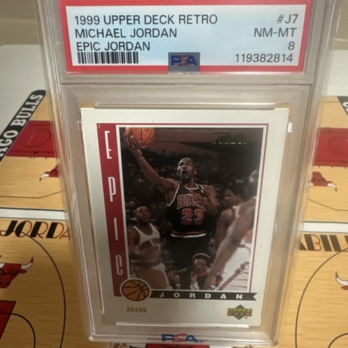 1999-00 Upper Deck Retro Epic Jordan Michael Jordan #J7 PSA 8 NM MT ...