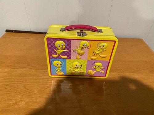 Vintage Tweety Bird Tin Metal Lunchbox Looney Tunes Warner Bros. 2000 ...