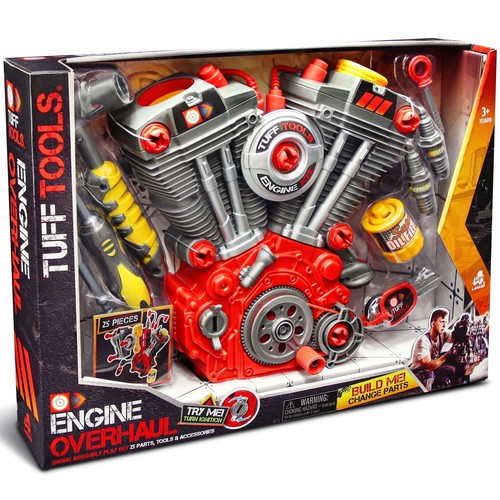 Realistic Mechanic Toy Lights Sounds Engine Overhaul Building Set Kids ...