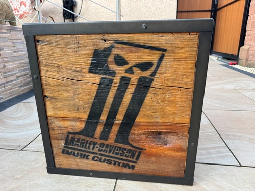 Harley Davidson Cube Wooden Cube table, Please see all my other Harley ...