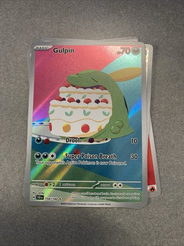 Pokemon TCG Gulpin 154/142 2024 Stellar Crown Illustration Rare Card | eBay