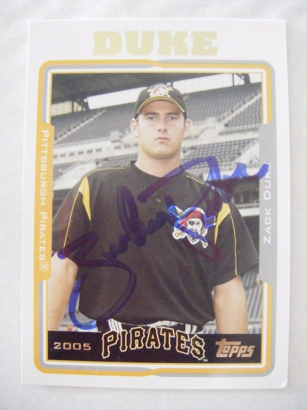 ZACH DUKE signed PIRATES CARDINALS 2006 Topps Update baseball card AUTO ...