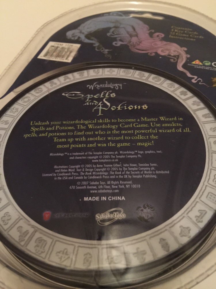 Wizardology Spells & Potions Templar Sababa Toys Board Card Game 2007 ...