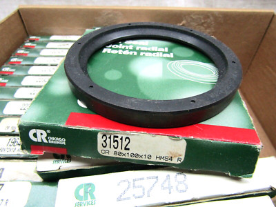 CR Chicago Rawhide Oil Seal 31512 80x100x10 80mm x 100mm x 10mm Metric ...