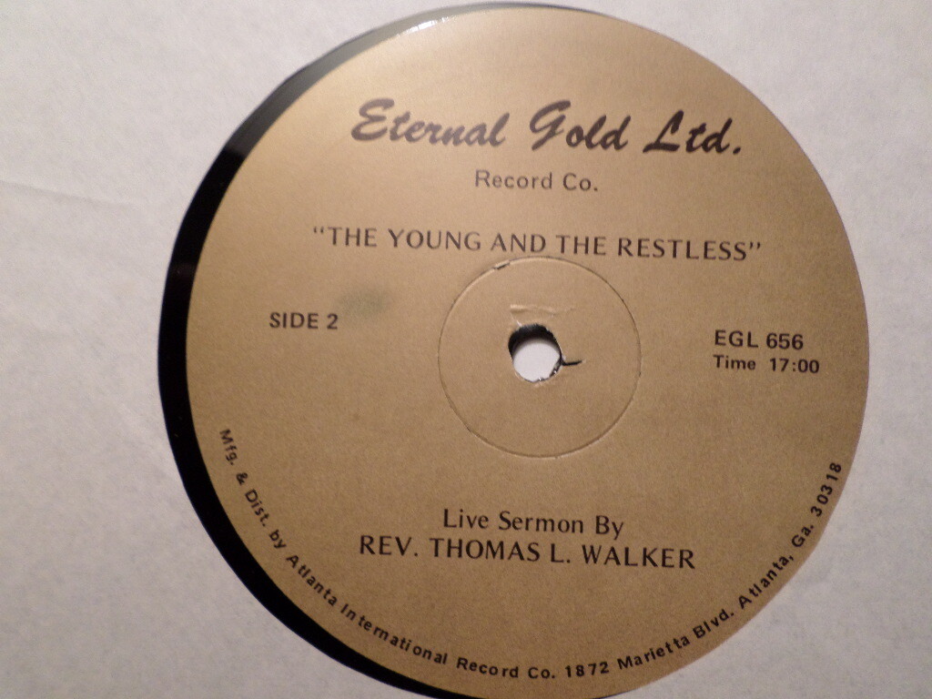 ATLANTA INT LP RECORD /REV THOMAS L WALKER/YOUNG AND THE RESTLESS/LIVE ...