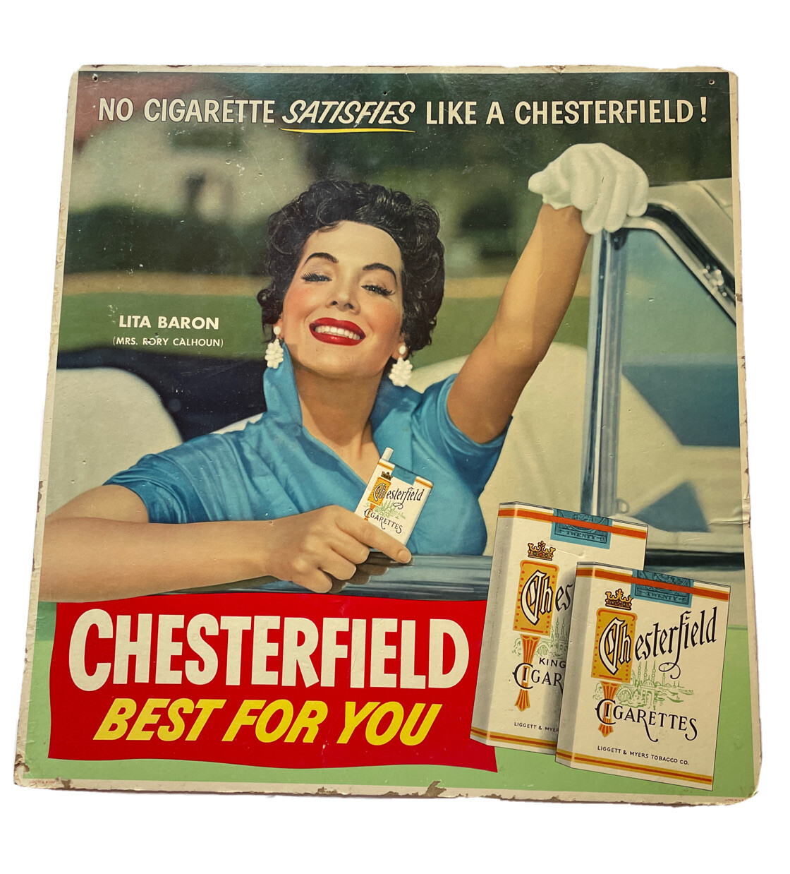 Vintage Late1940’s Chesterfield Cigarettes Advertisement Ft Lita Baron ...