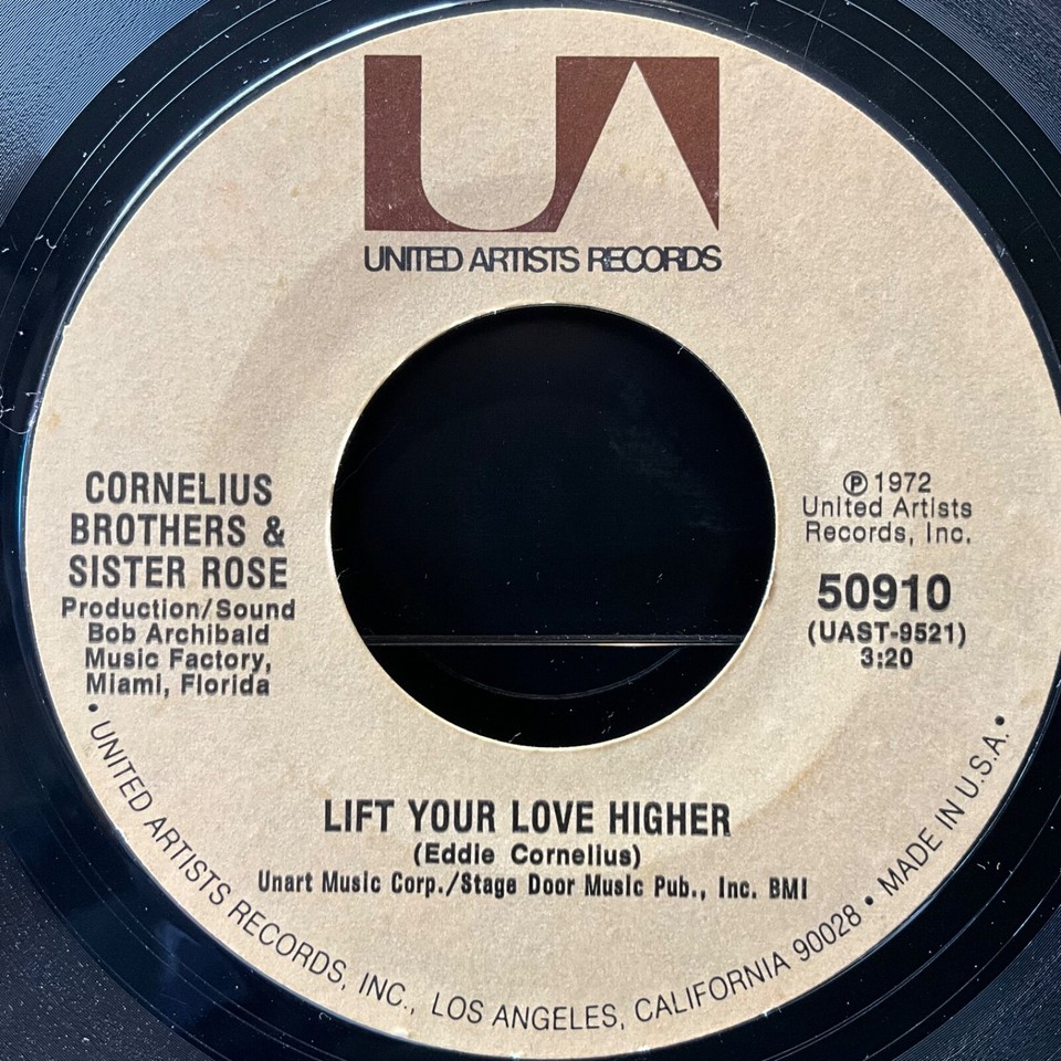 Cornelius Brothers & Sister Rose, Too Late To Turn Back Now, 7" 45rpm ...