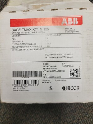 ABB SACE Tmax XT1N 125 | eBay