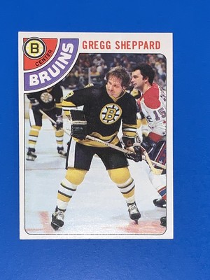 1978-79 Topps Gregg Sheppard Bruins Hockey Card #18 Boston Bruins Set ...