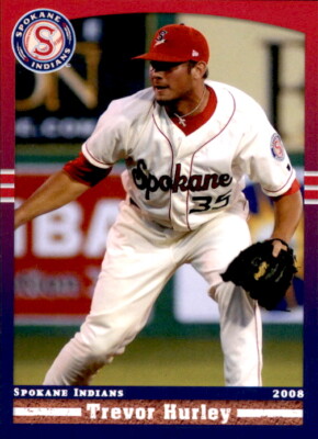2008 Spokane Indians Grandstand #13 Trevor Hurley Tomball Texas TX ...