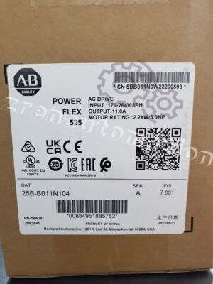 AB 25B-A011N104 PowerFlex 525 2.2KW 3HP 25BA011N104 UPS Expedited ...