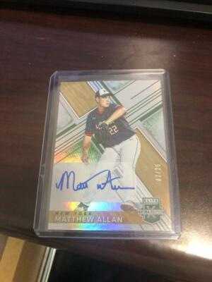 MATTHEW ALLAN METS 2019 Elite Extra Edition Autograph #d 7/25 | eBay
