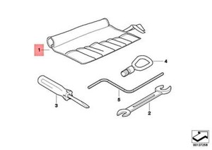 Genuine BMW M Z4 Coupe Roadster E61 E81 E82 E85 E86 E87 Tool Bag ...