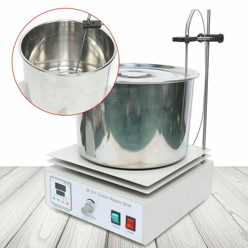 10L Lab Magnetic Stirrer Thermostat Heating Plate Stirring Machine ...